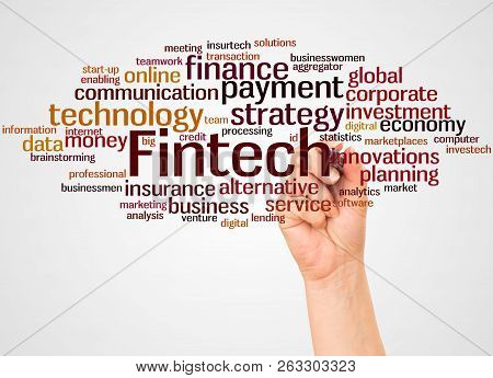 Fintech Word Cloud Image & Photo (Free Trial) | Bigstock