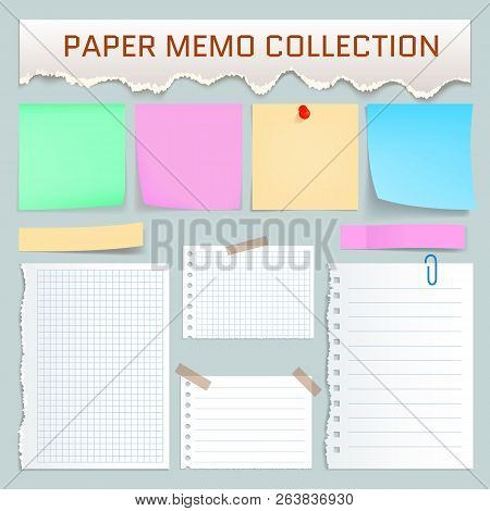 Paper Memo Mockup Set Image & Photo (Free Trial) | Bigstock