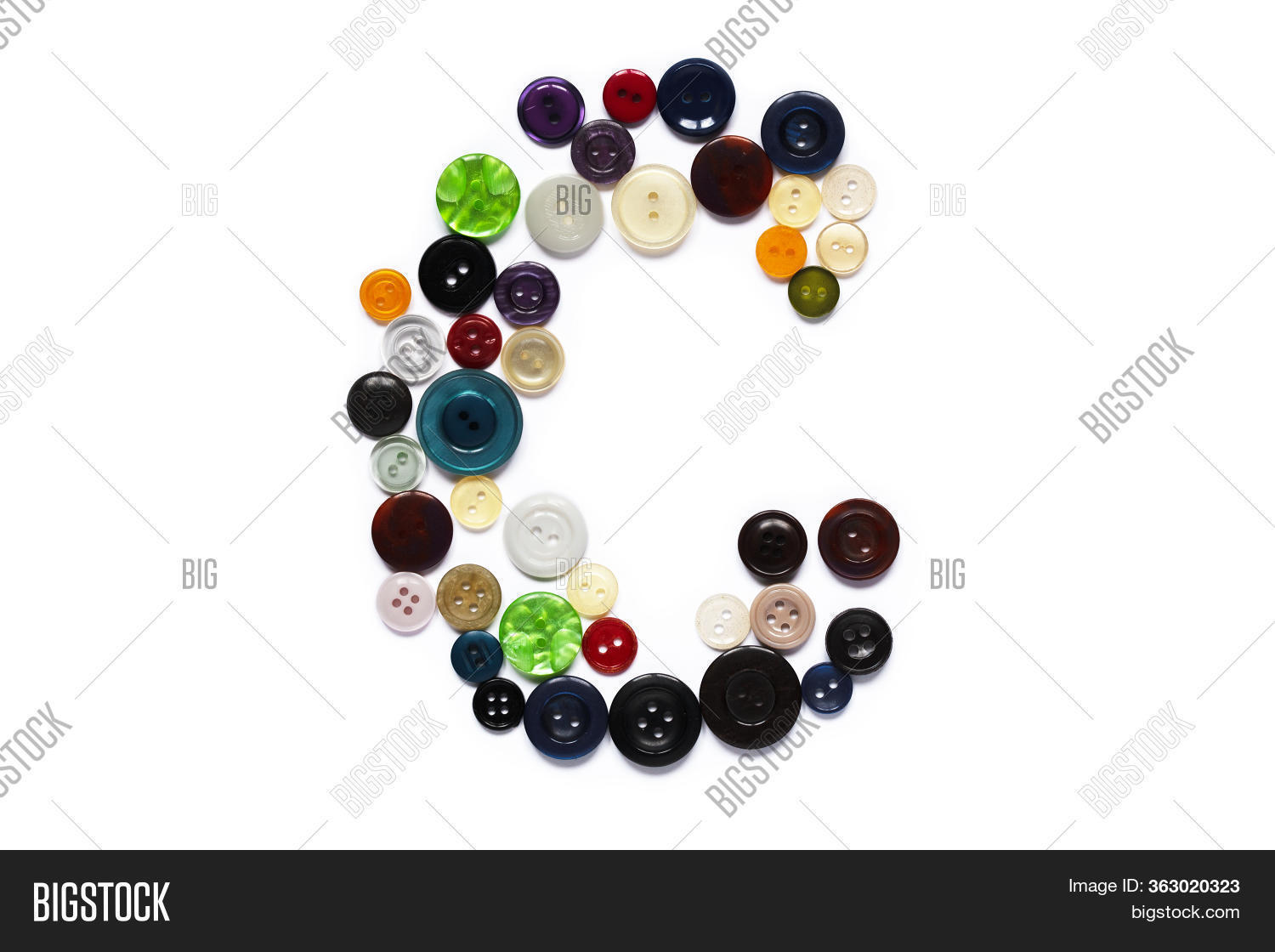 Letter C Sewing Button Image & Photo (Free Trial) | Bigstock