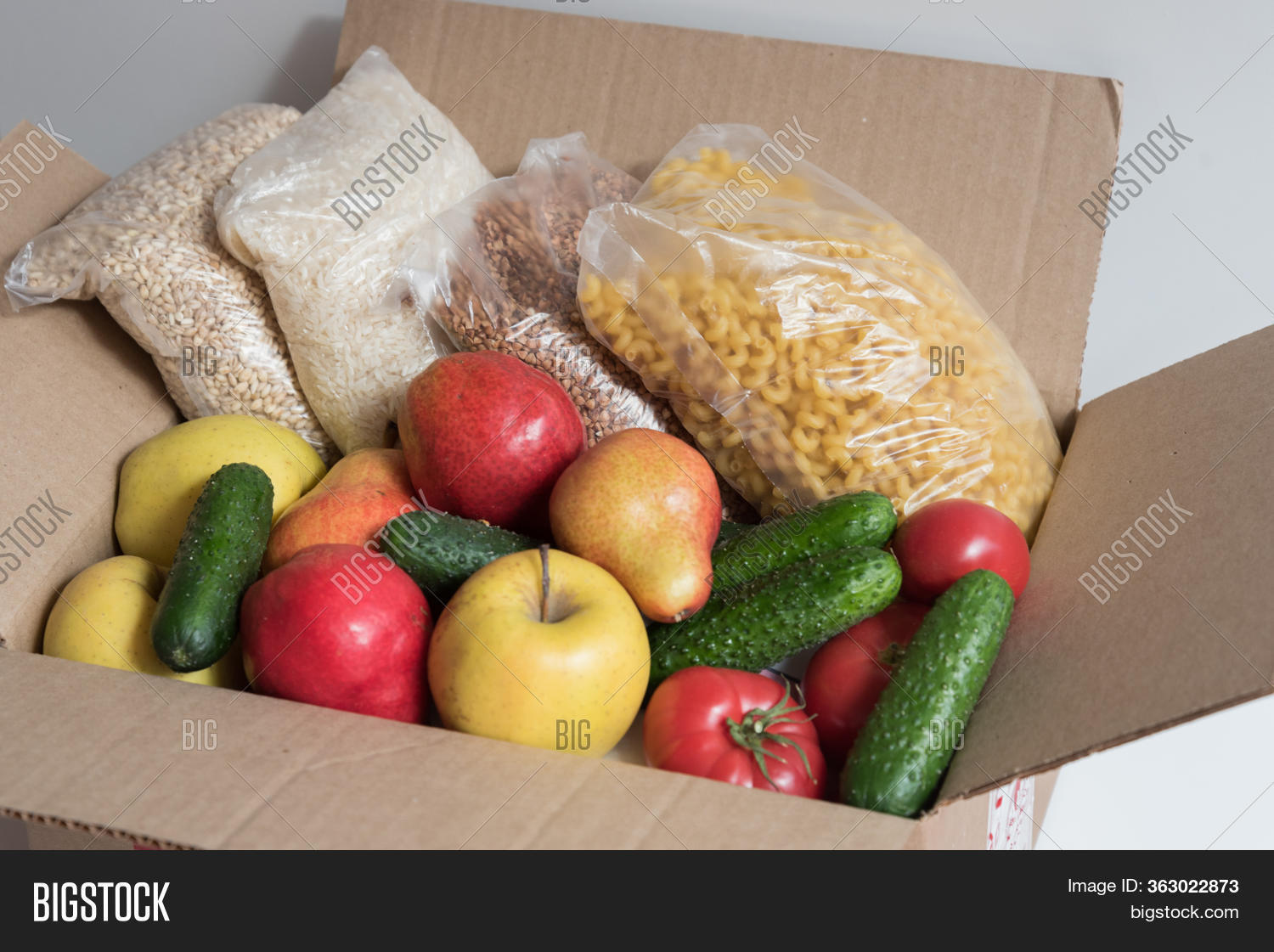 Donation Box Food. Box Image & Photo (Free Trial) | Bigstock