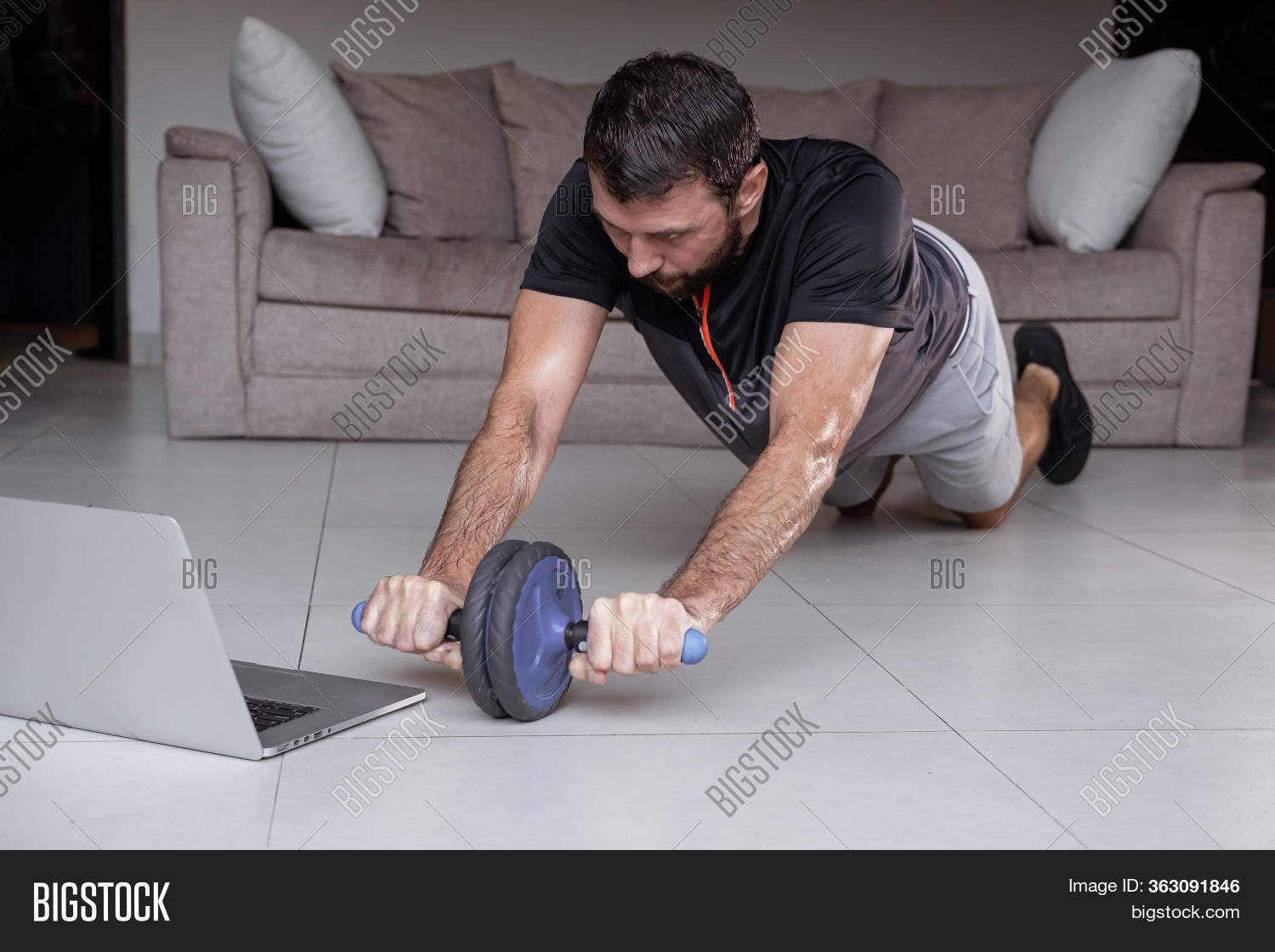 Young Man Exercising Image & Photo (Free Trial) | Bigstock