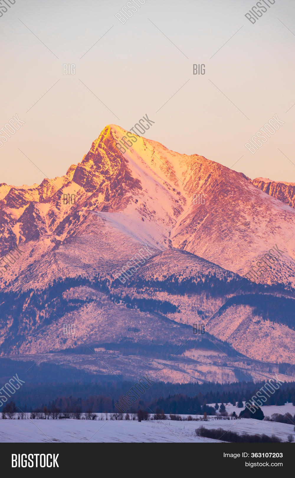 Krivan Mountain During Image & Photo (Free Trial) | Bigstock