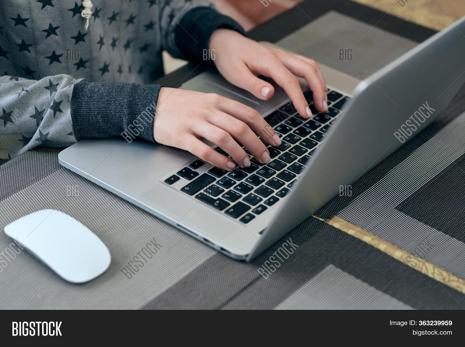 Girl Behind Laptop Image & Photo (Free Trial) | Bigstock