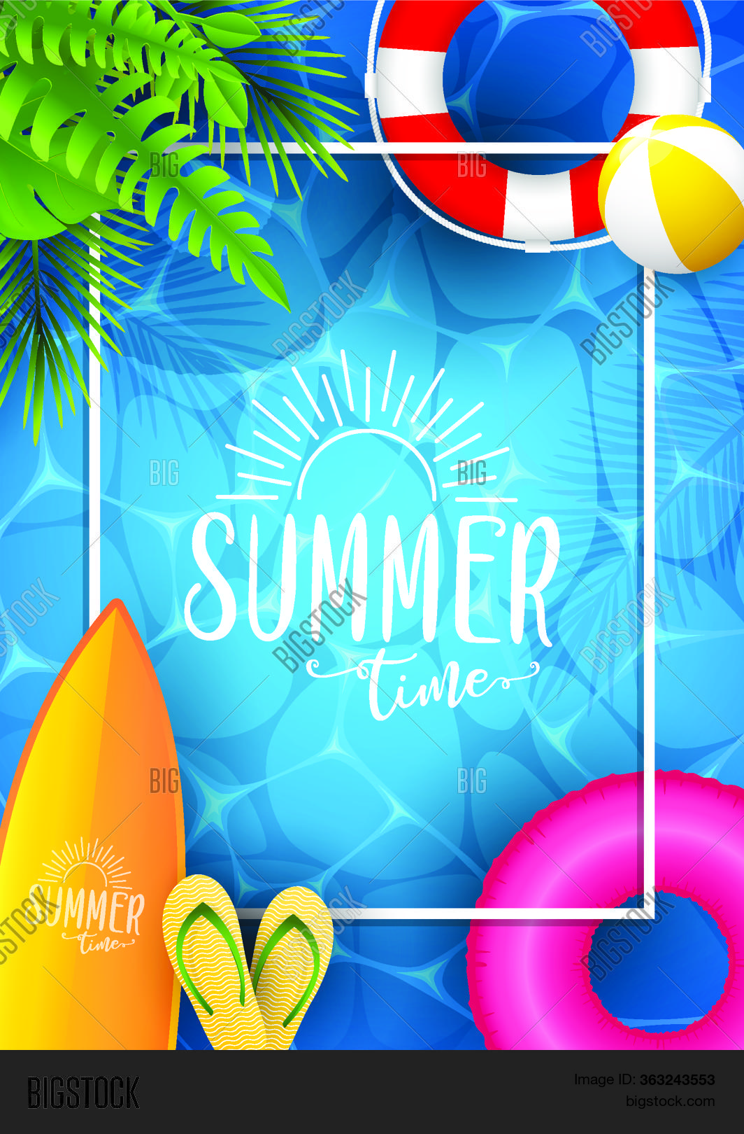 Summer Sea Poster. Vector & Photo (Free Trial) | Bigstock