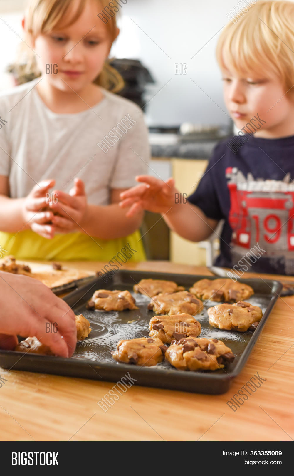 Kids Making Cookies Image & Photo (Free Trial) | Bigstock