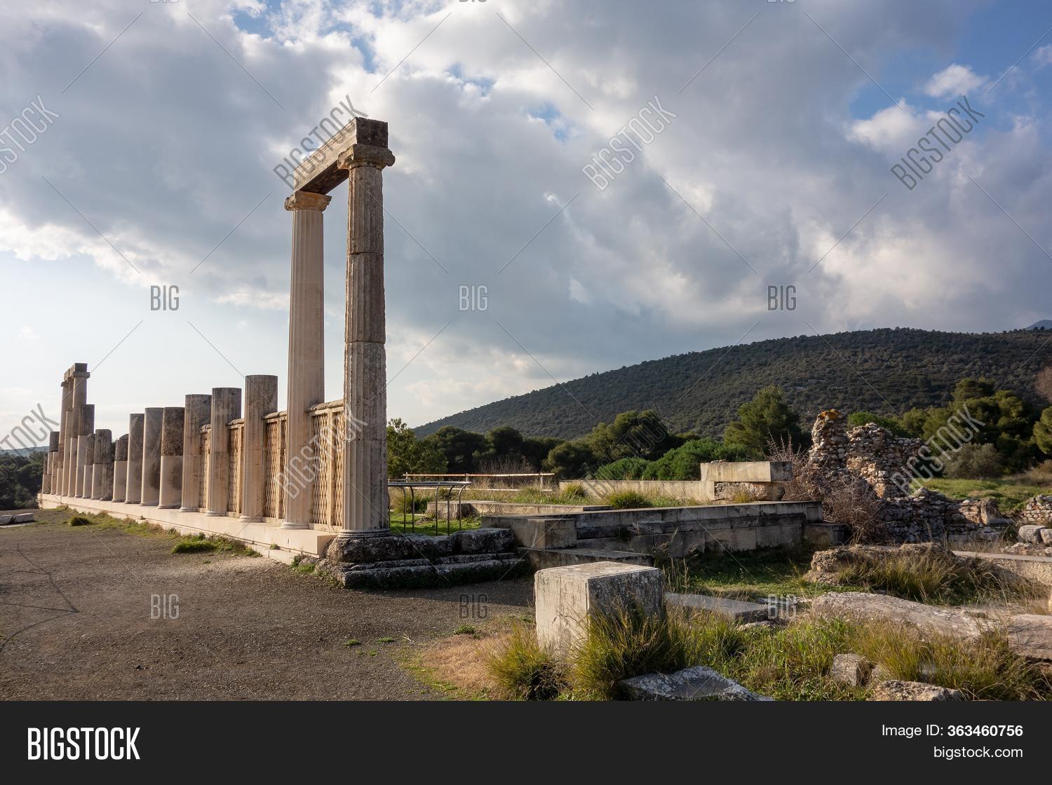Ruins Ancient Abaton Image & Photo (Free Trial) | Bigstock