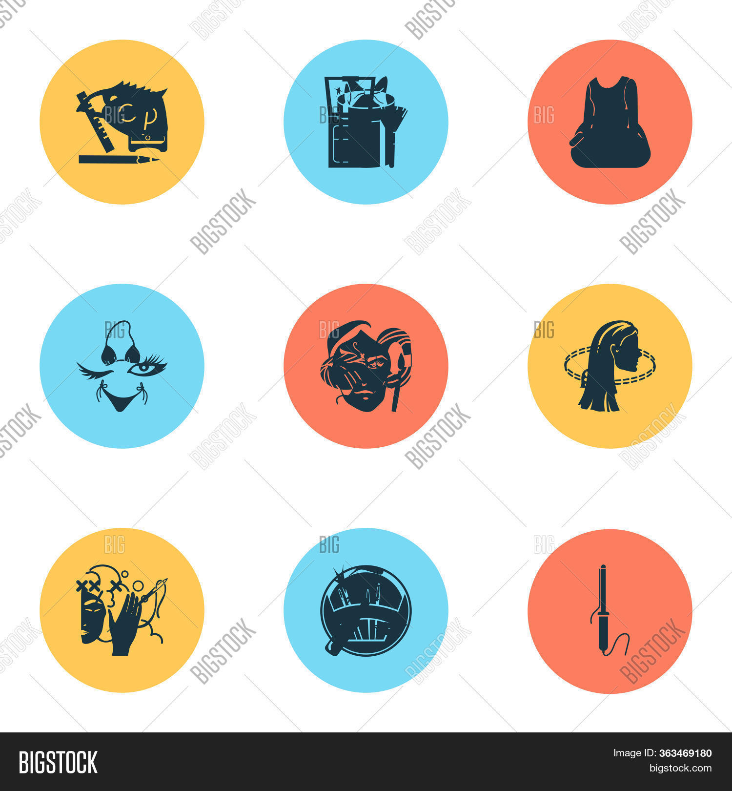 Beautiful Icons Set Image & Photo (Free Trial) | Bigstock