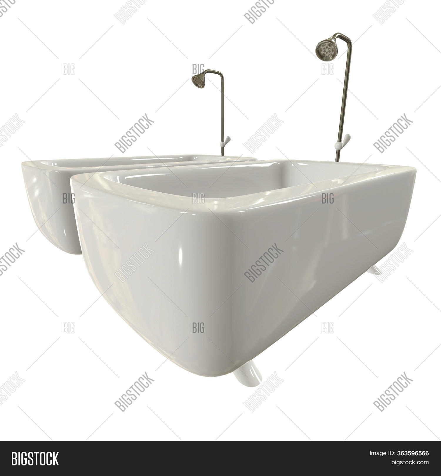 Bath Tub Legs Shower. Image & Photo (Free Trial) | Bigstock