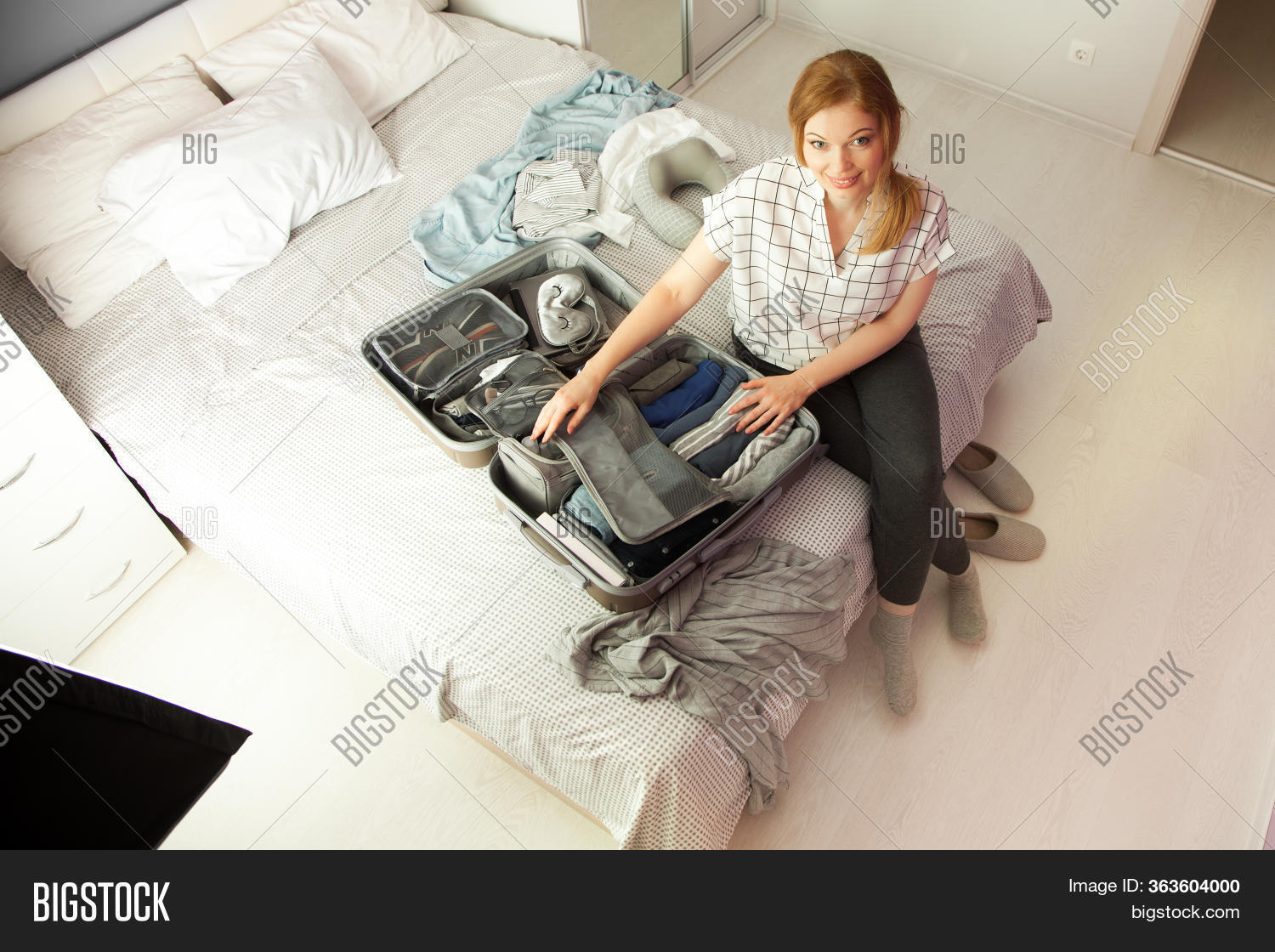 Open Grey Suitcase Image & Photo (Free Trial) | Bigstock