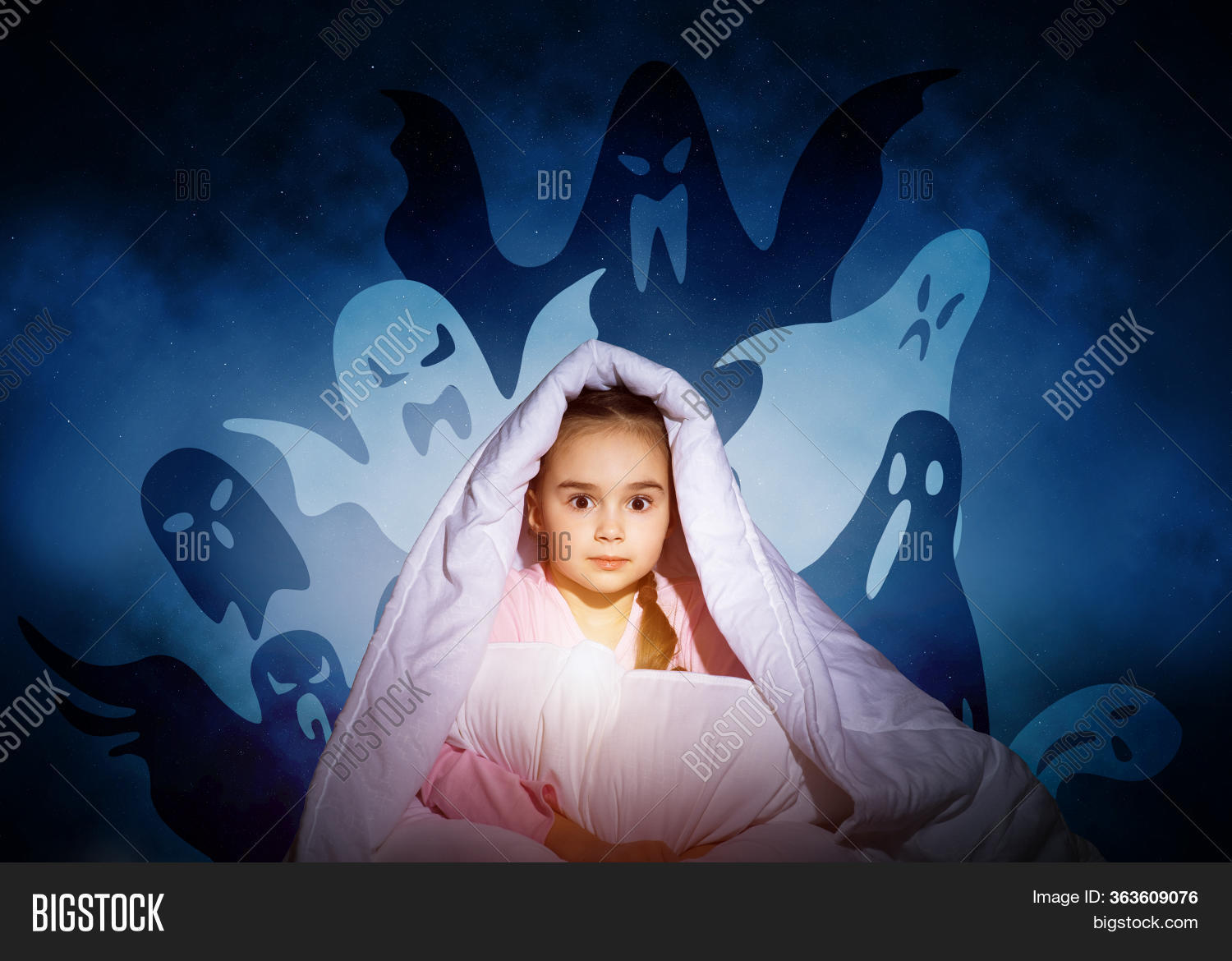 Scared Girl Hiding Image & Photo (Free Trial) | Bigstock