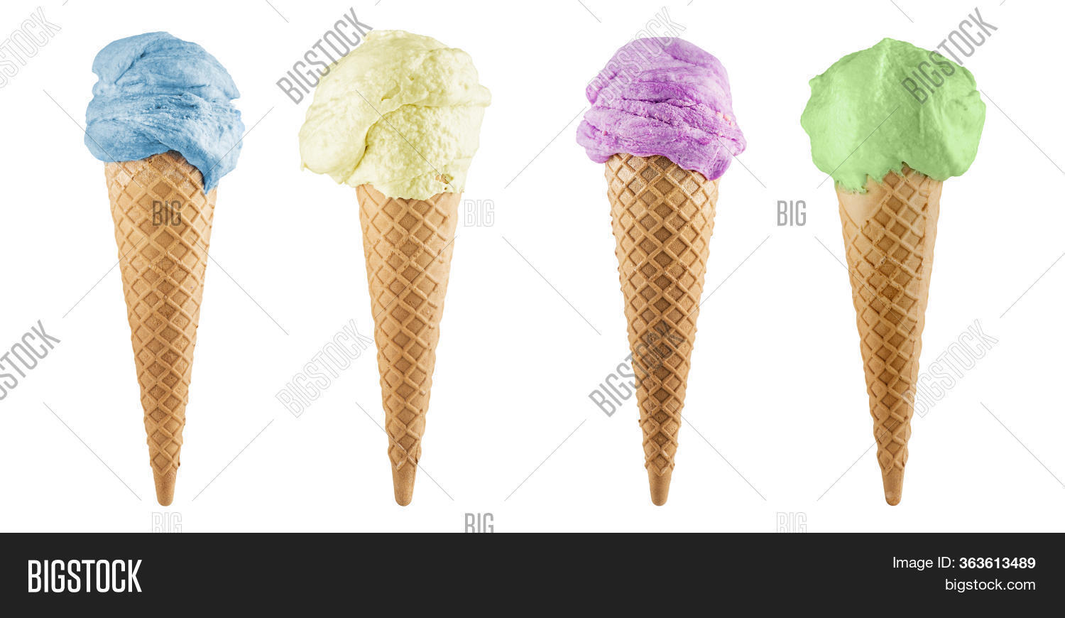 Ice Cream Cones Image & Photo (Free Trial) | Bigstock