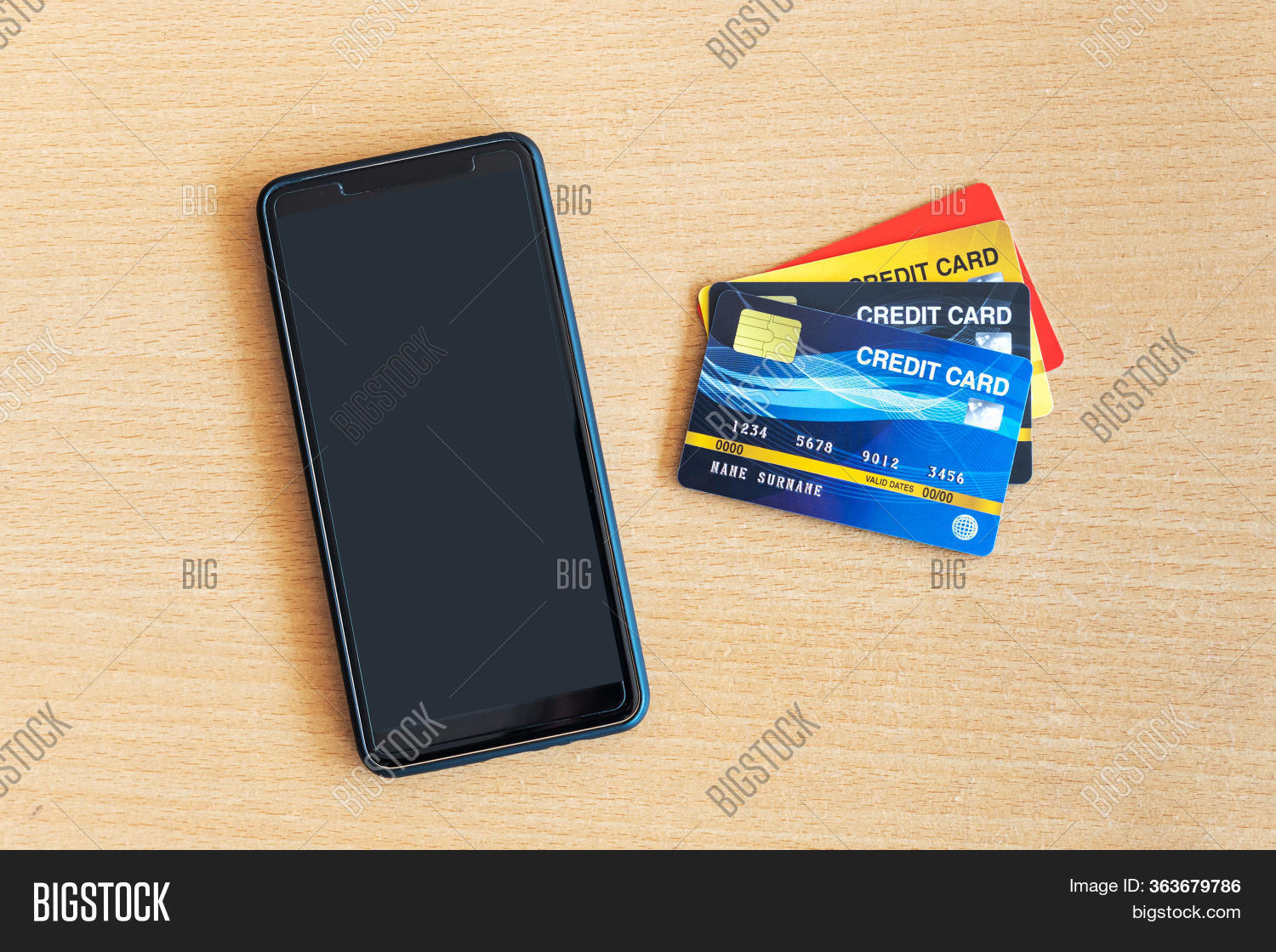 Credit Card Smartphone Image & Photo (Free Trial) | Bigstock