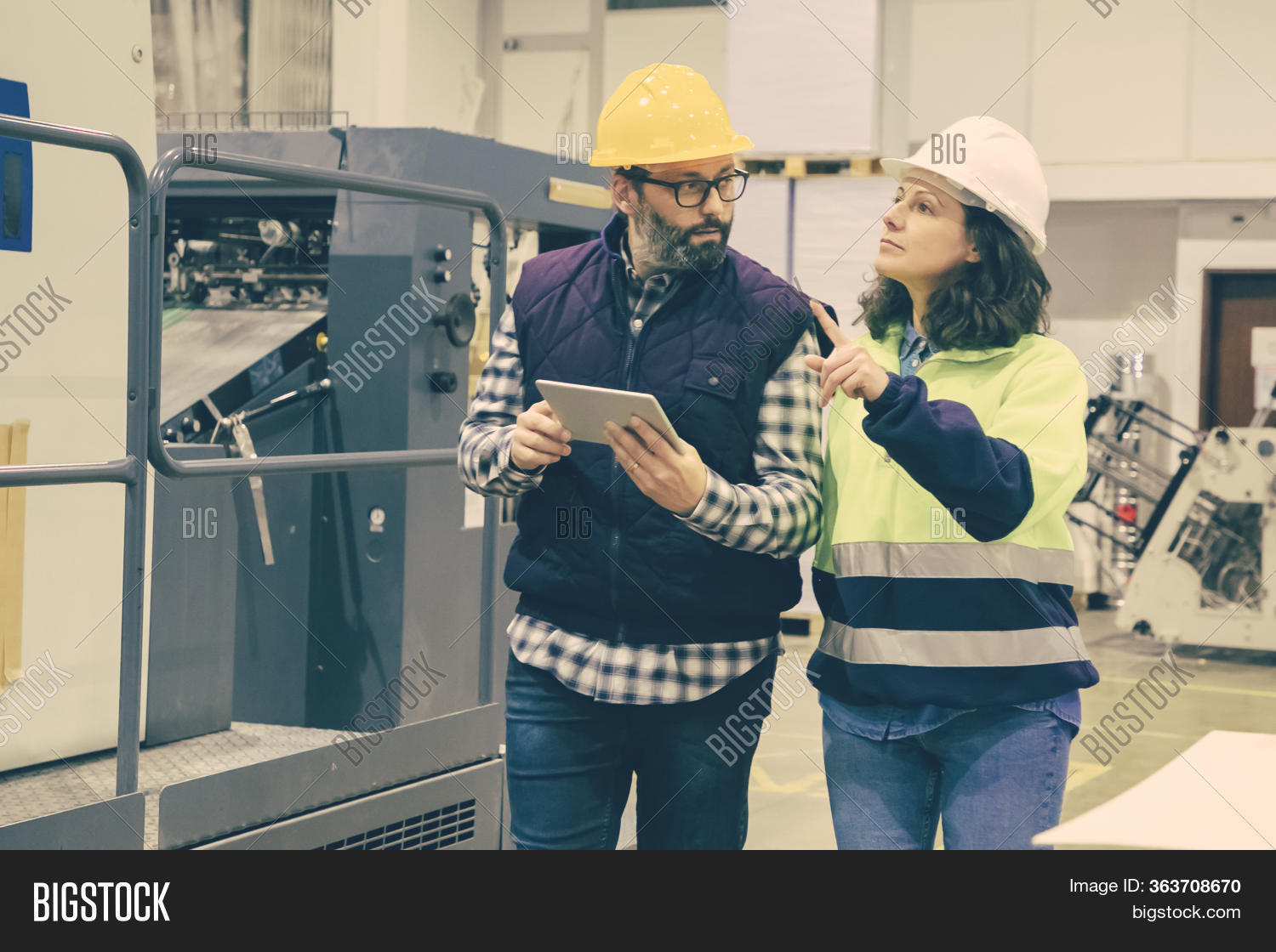 Two Factory Workers Image & Photo (Free Trial) | Bigstock