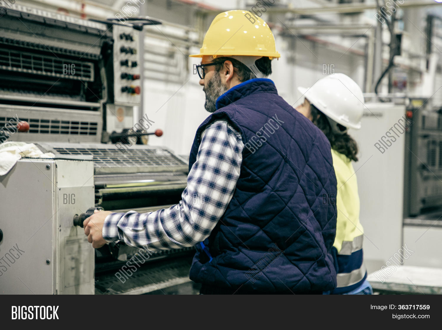 Two Factory Employees Image & Photo (Free Trial) | Bigstock