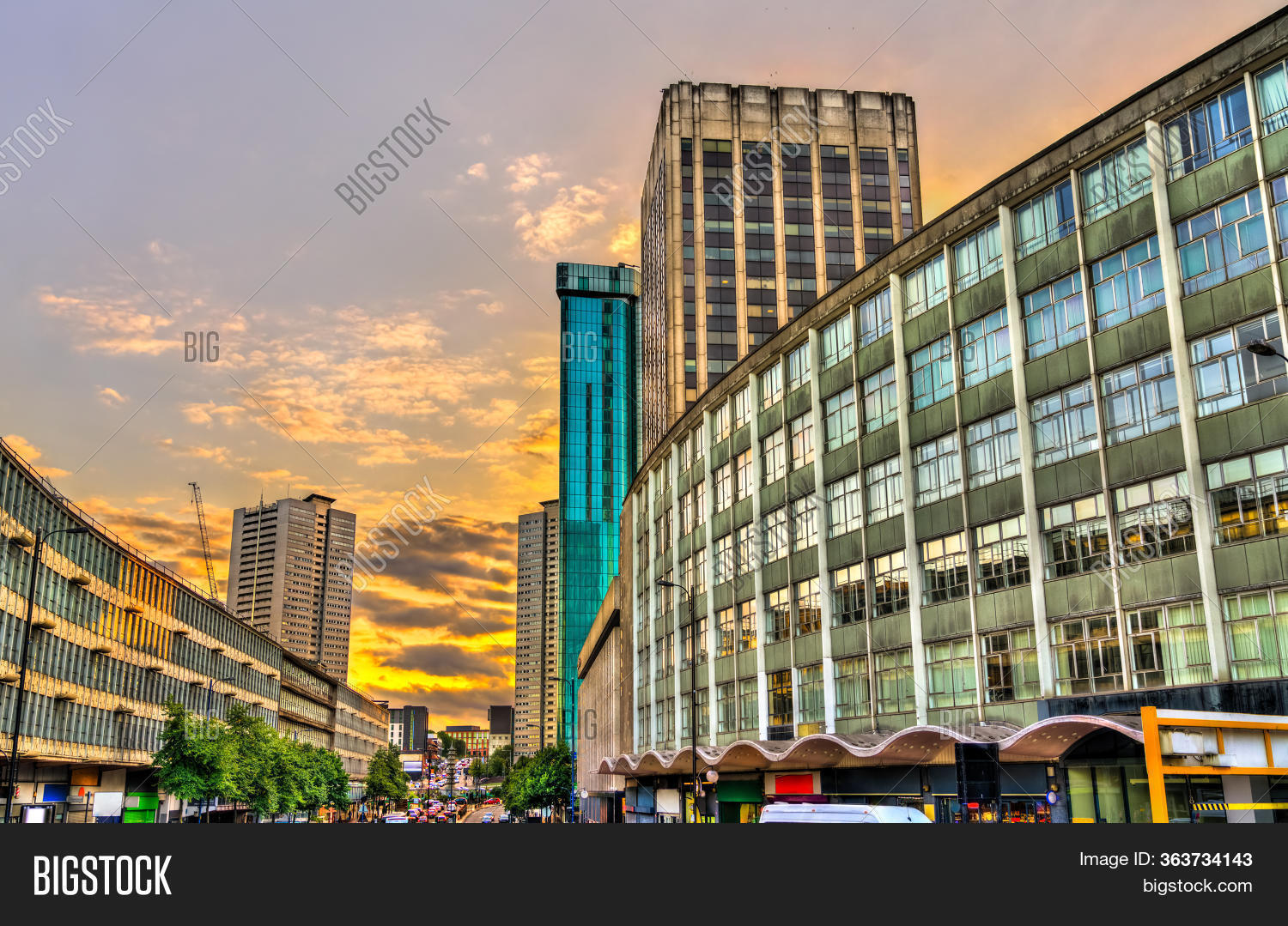 View Birmingham Sunset Image & Photo (Free Trial) | Bigstock
