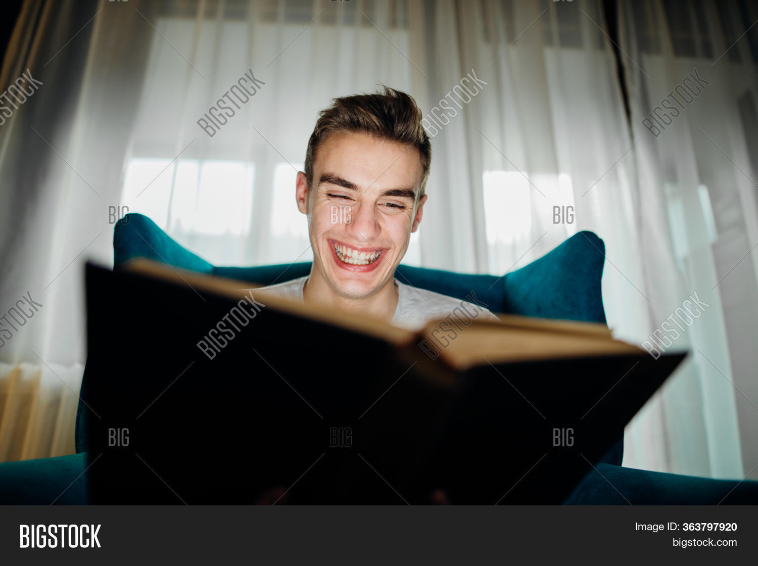 Man Enjoying Reading Image & Photo (Free Trial) | Bigstock
