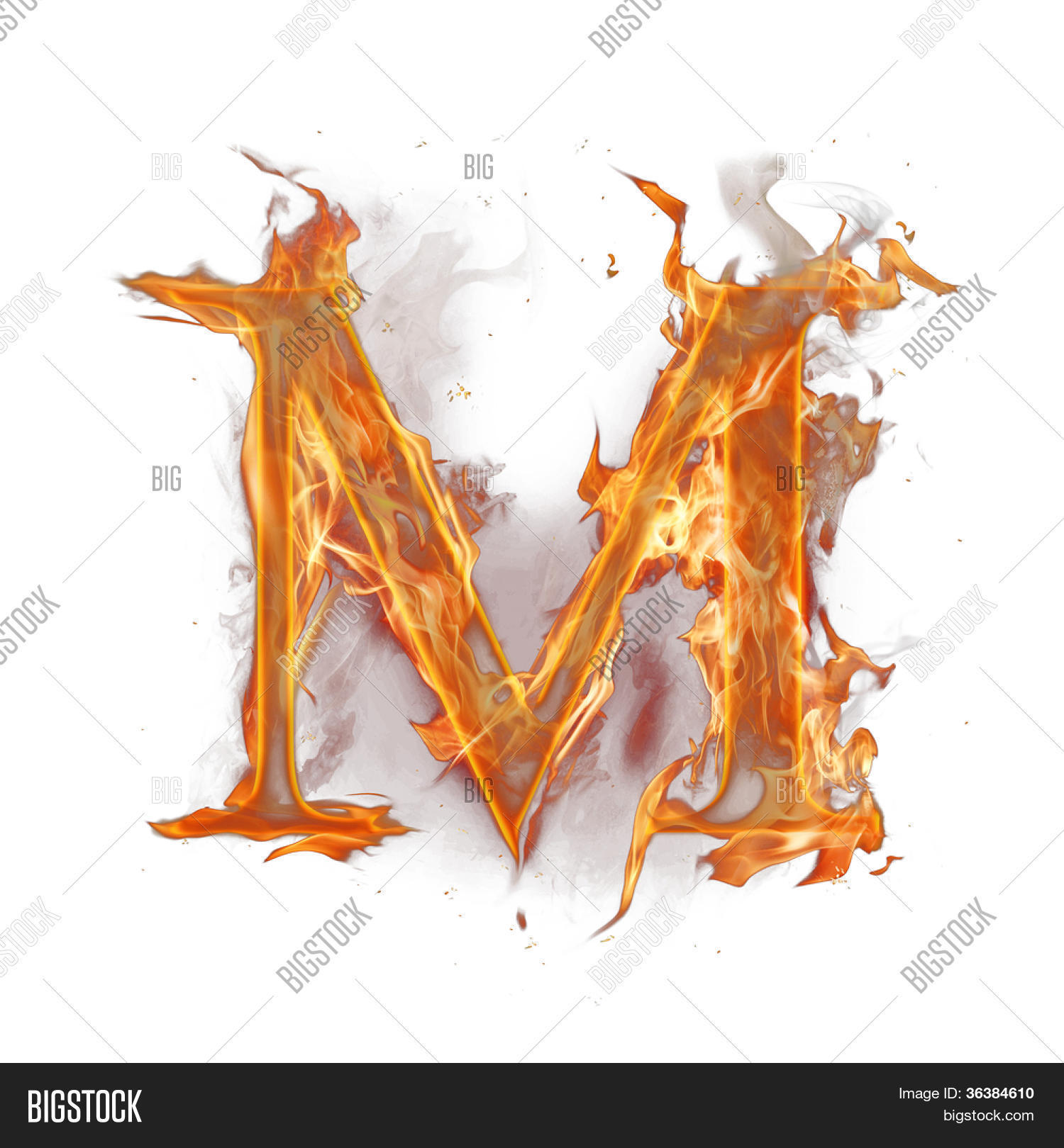 Letter M Fire