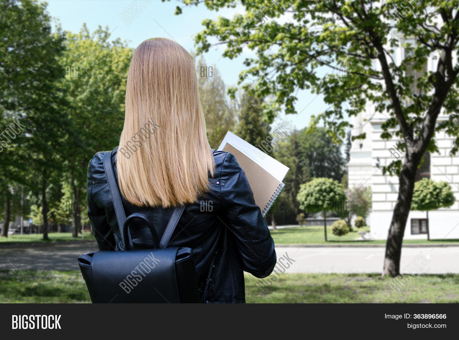 Back View Student Girl Image & Photo (Free Trial) | Bigstock
