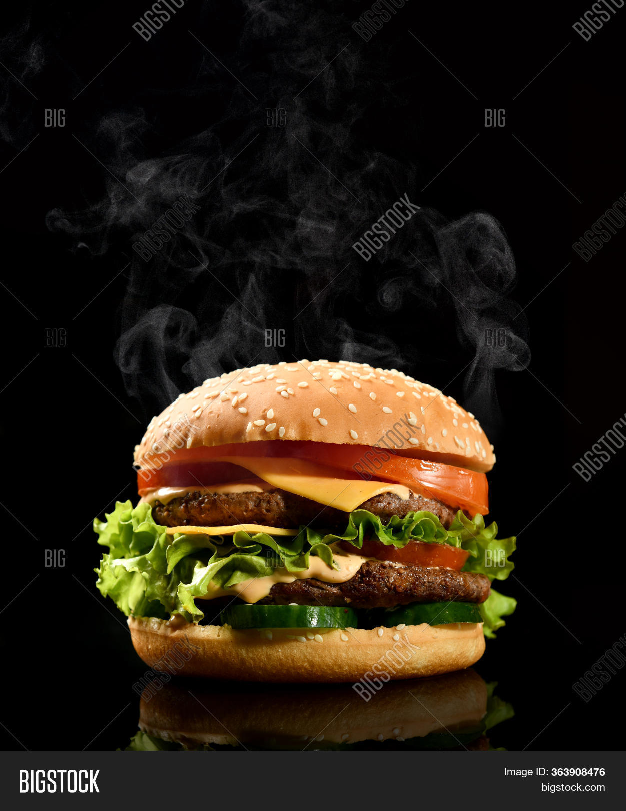 Double Burger Image & Photo (Free Trial) | Bigstock