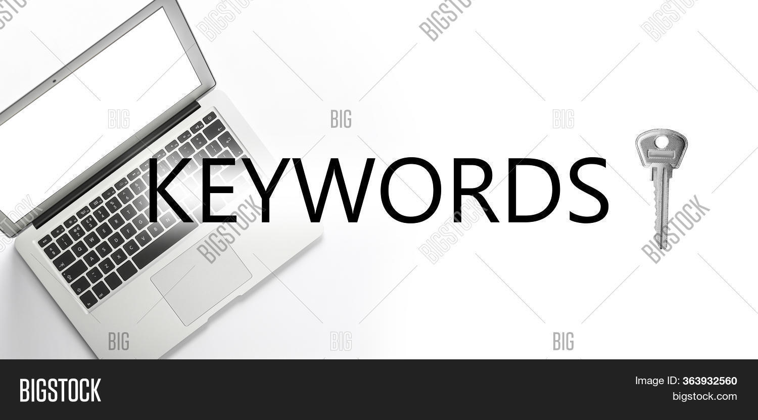 Word Keywords, Laptop Image & Photo (Free Trial) | Bigstock