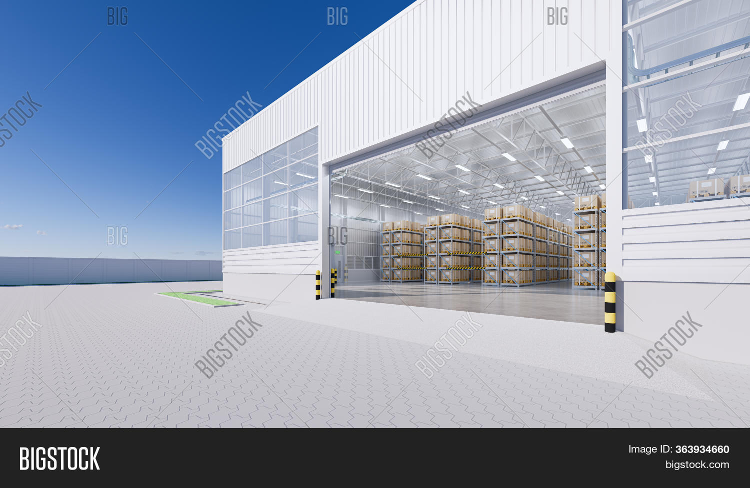 3d Rendering Warehouse Image & Photo (Free Trial) | Bigstock