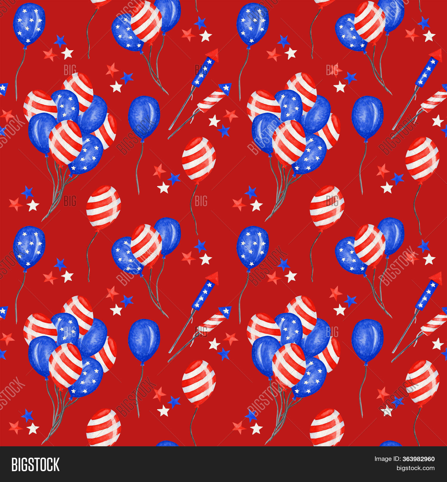 4th July Seamless Image & Photo (Free Trial) | Bigstock