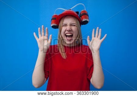 Crazy Funny Girl Fan Image & Photo (Free Trial) | Bigstock