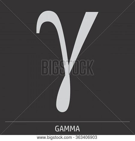 Lowercase Gamma Greek Vector & Photo (Free Trial) | Bigstock