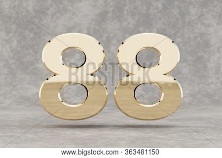 Gold 3d Number 88. Image & Photo (Free Trial) | Bigstock