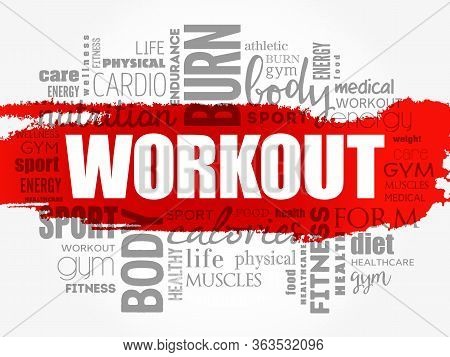 Workout Word Cloud Image & Photo (Free Trial) | Bigstock
