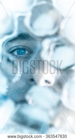 Male Eye On Ice Cubes Image & Photo (Free Trial) | Bigstock