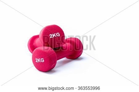Set Red Dumbbells Image & Photo (Free Trial) | Bigstock