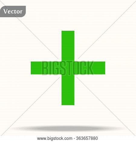 Green Plus Sign. Vector & Photo (Free Trial) | Bigstock