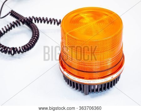 Orange Rotating Beacon Image & Photo (Free Trial) | Bigstock