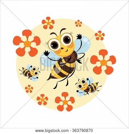 Honey Bee. Swarm Bees Vector & Photo (Free Trial) | Bigstock