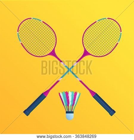 Badminton Rackets Vector & Photo (Free Trial) | Bigstock