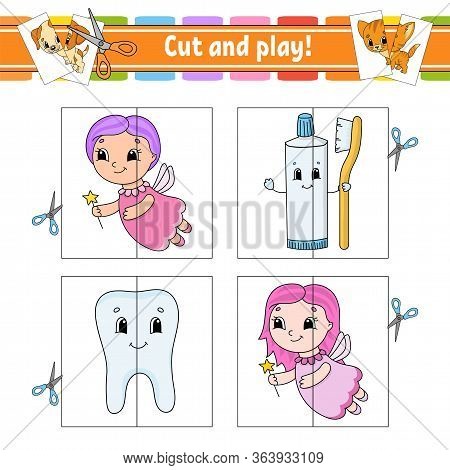 Cut Play. Flash Cards Vector & Photo (Free Trial) | Bigstock