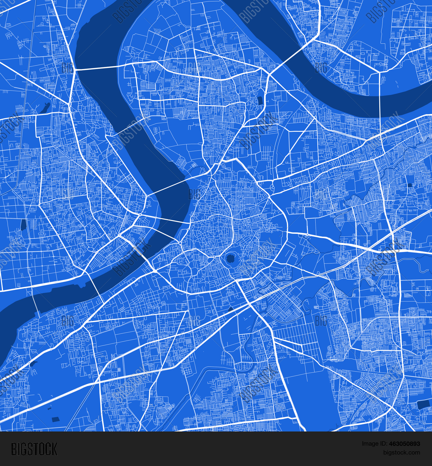 Detailed Map Poster Vector & Photo (Free Trial) | Bigstock