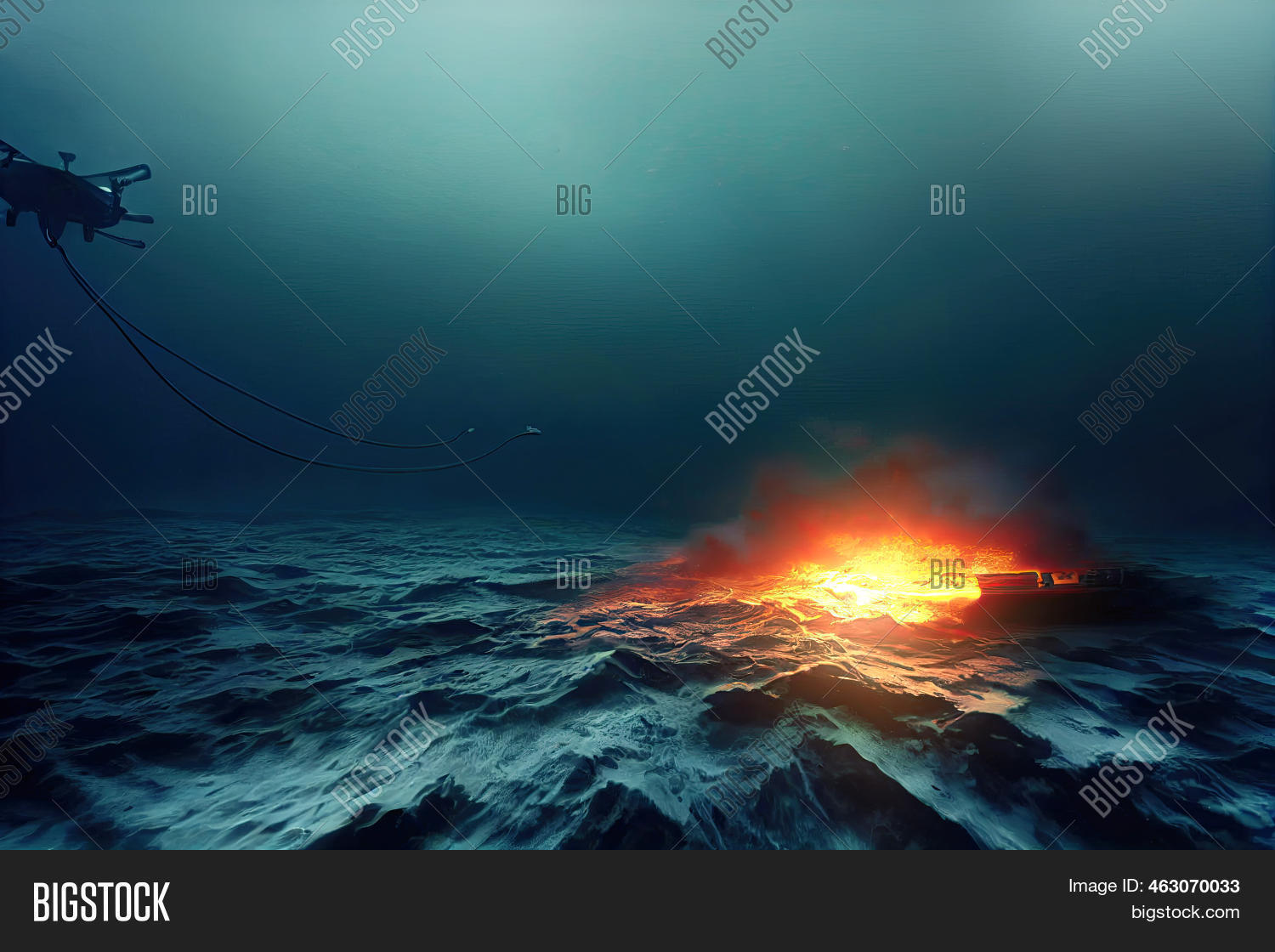 Blowing Underwater Gas Image & Photo (Free Trial) | Bigstock