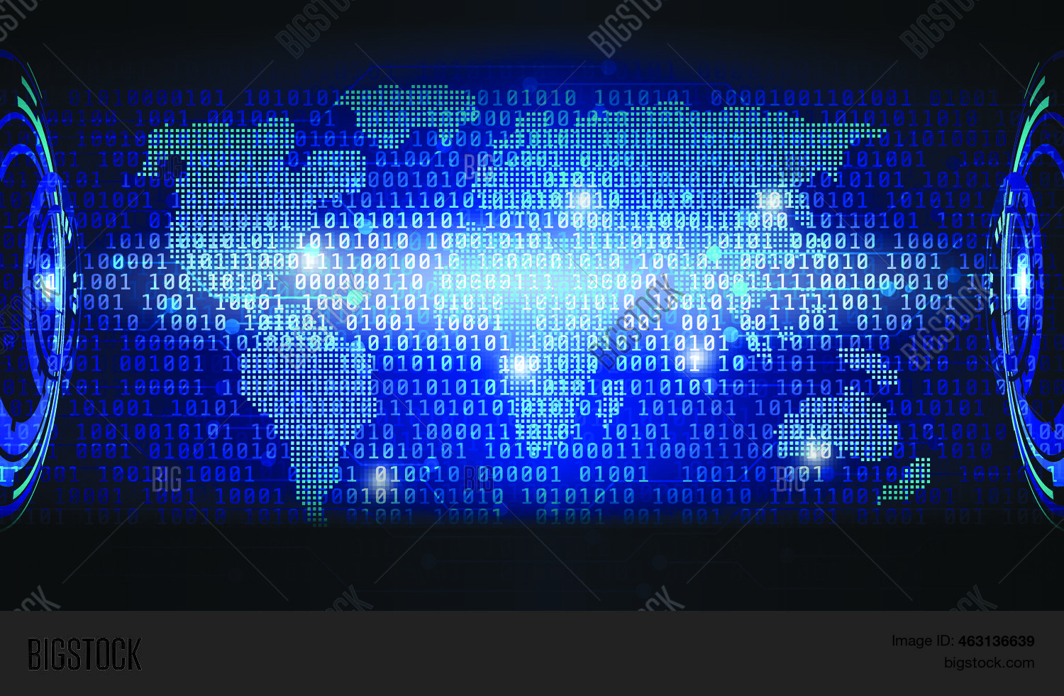 Circuit Board Binary Vector & Photo (Free Trial) | Bigstock