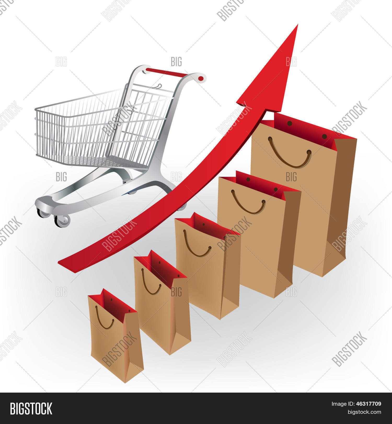 Sales Growth Chart. Vector & Photo (Free Trial) | Bigstock
