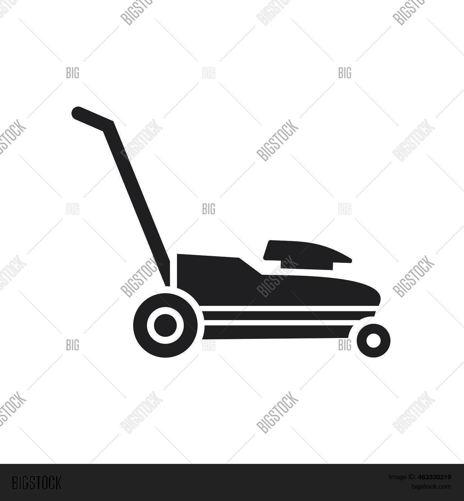 Lawn Mower Icon Vector & Photo (Free Trial) | Bigstock