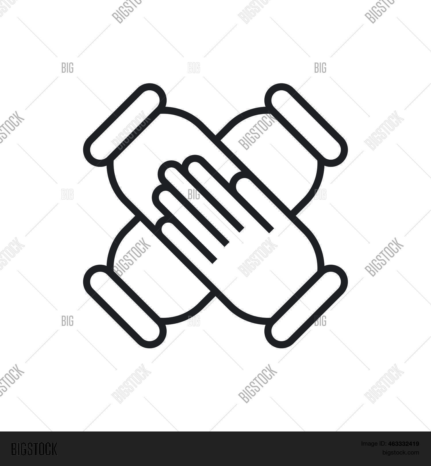 Team Work Icon Vector & Photo (Free Trial) | Bigstock