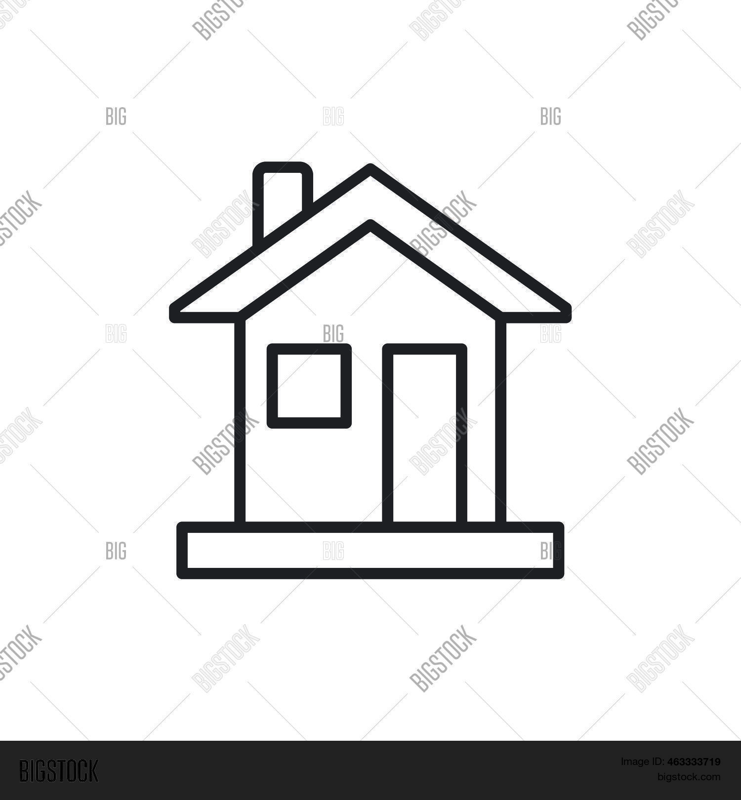 Collage House Icon Vector & Photo (Free Trial) | Bigstock
