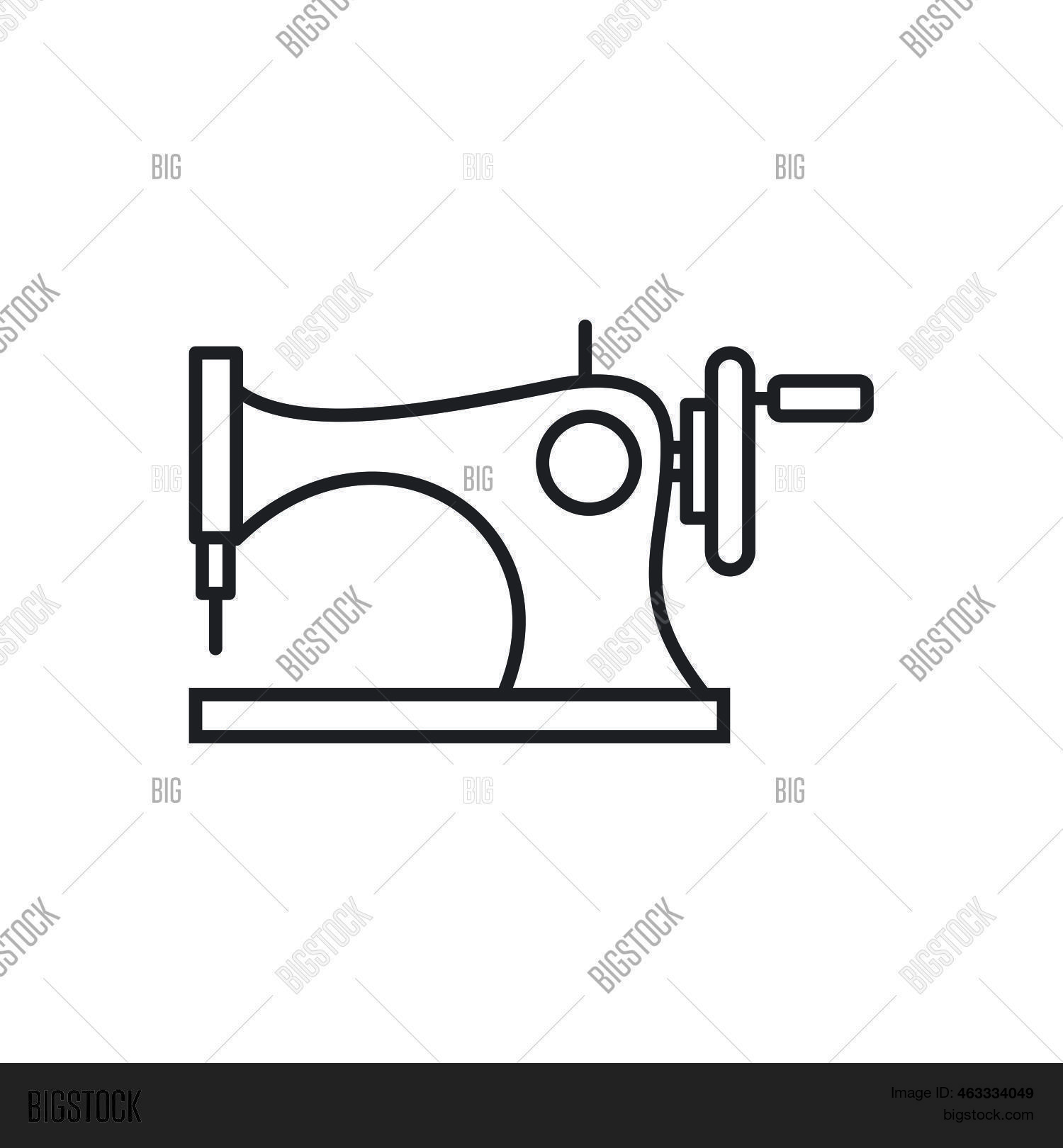 Sewing Machine Icon Vector & Photo (Free Trial) | Bigstock