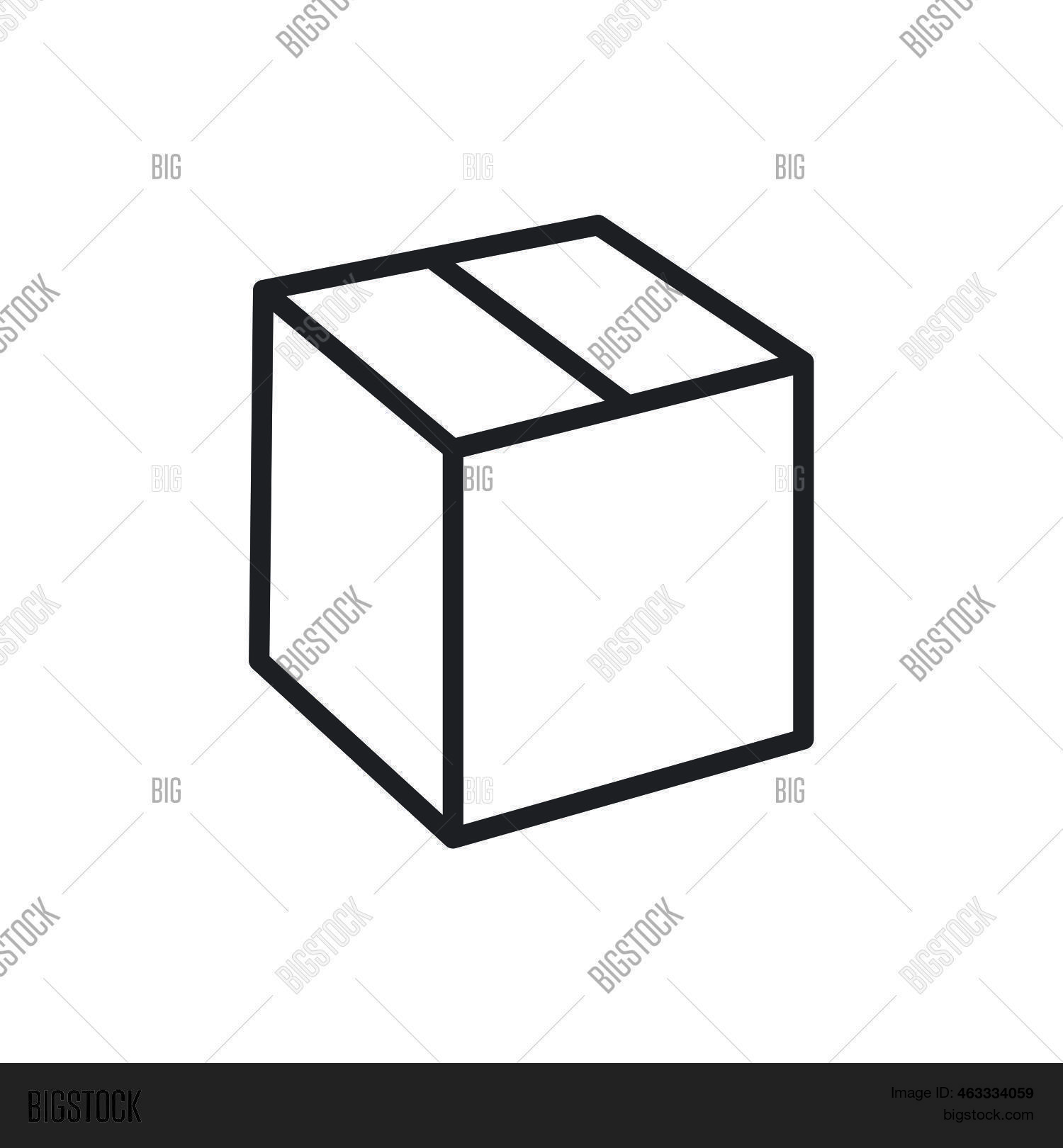 Box Icon Template Vector & Photo (Free Trial) | Bigstock