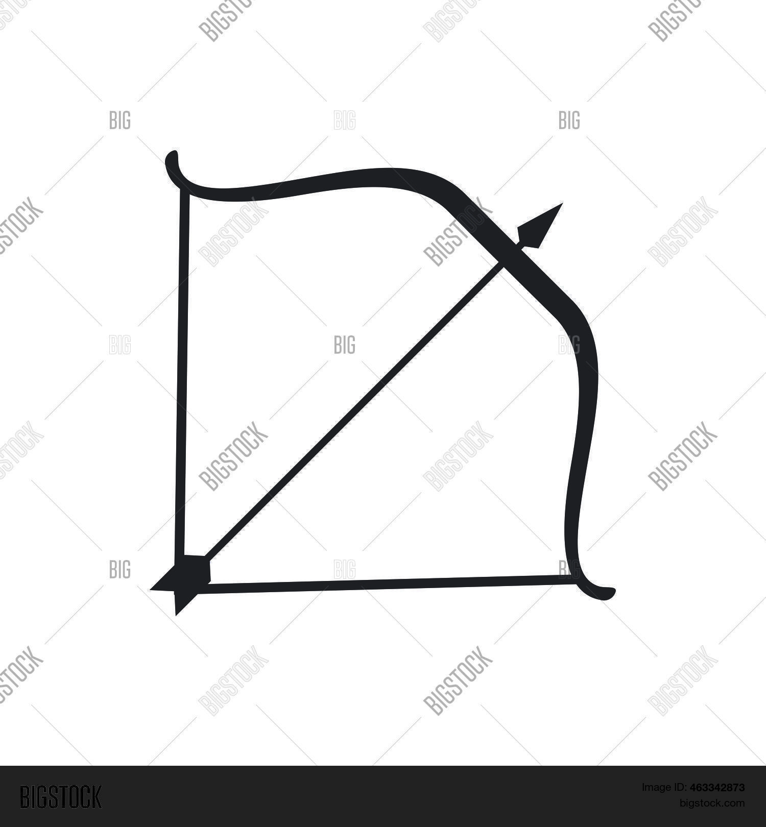 Bow Arrow Icon Vector & Photo (Free Trial) | Bigstock