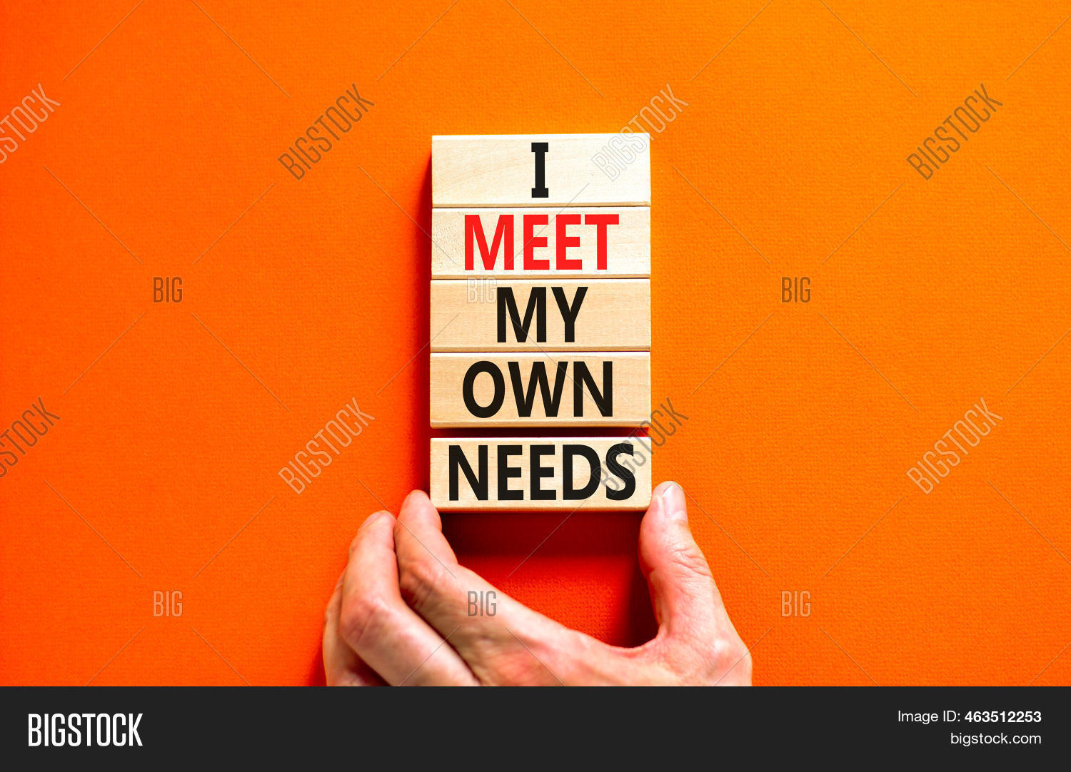 Meet My Own Needs Image & Photo (Free Trial) | Bigstock