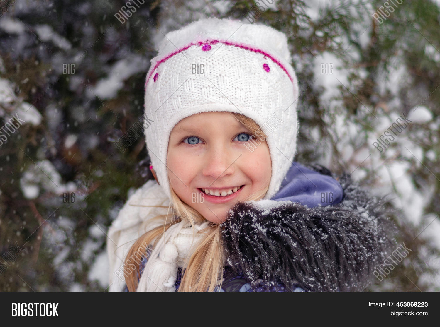 Winter Day. Girl Walks Image & Photo (Free Trial) | Bigstock