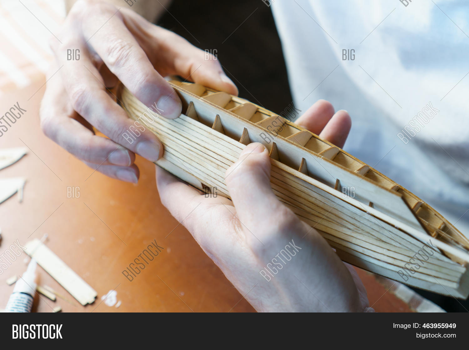 Hands Man Gluing Image & Photo (Free Trial) | Bigstock